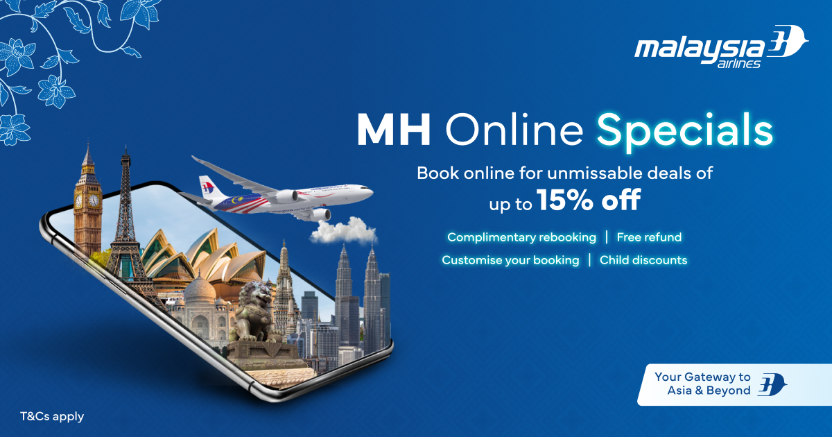 Malaysia Airlines flights | MH Online Specials