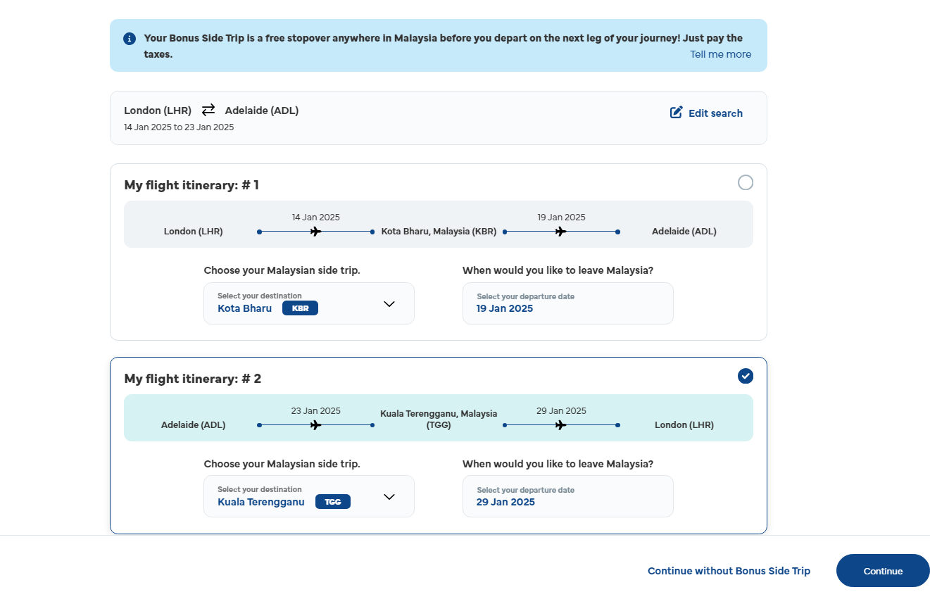 Get Bonus Side Trip to Explore Malaysia | Malaysia Airlines