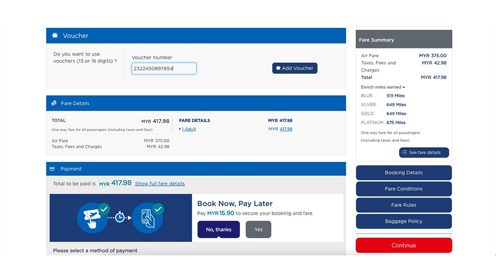 MH e-Voucher- Rebooking Made Easier | Malaysia Airlines